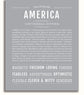 America Personalized Name Meaning Art Prints – Name Stories