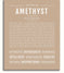Amethyst Personalized Name Meaning Art Prints – Name Stories
