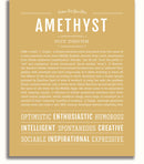 Amethyst | Name Art Print – Name Stories