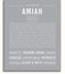 Amiah Personalized Name Meaning Art Prints – Name Stories