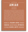 Amiah Personalized Name Meaning Art Prints – Name Stories