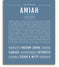 Amiah Personalized Name Meaning Art Prints – Name Stories