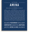 Amina | Name Art Print – Name Stories