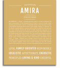 Amira | Name Art Print – Name Stories