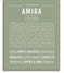 Amira | Name Art Print – Name Stories