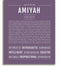 Amiyah | Name Art Print – Name Stories