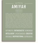 Amiyah Personalized Name Meaning Art Prints – Name Stories