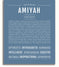 Amiyah | Name Art Print – Name Stories
