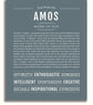Amos | Name Art Print – Name Stories