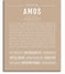 Amos | Name Art Print – Name Stories