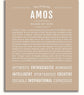 Amos | Name Art Print – Name Stories