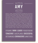 Amy Personalized Name Meaning Art Prints – Name Stories
