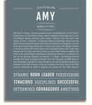 Amy | Name Art Print – Name Stories