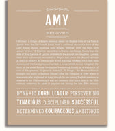 Amy Personalized Name Meaning Art Prints – Name Stories
