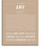 Amy | Name Art Print – Name Stories