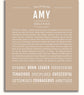 Amy | Name Art Print – Name Stories