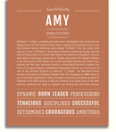 Amy Personalized Name Meaning Art Prints – Name Stories