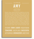 Amy | Name Art Print – Name Stories