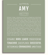 Amy | Name Art Print – Name Stories