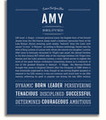 Amy | Name Art Print – Name Stories