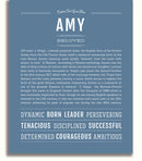 Amy Personalized Name Meaning Art Prints – Name Stories