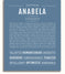 Anabela | Name Art Print – Name Stories