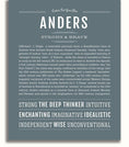 Anders | Name Art Print – Name Stories