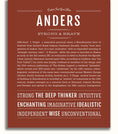Anders | Name Art Print – Name Stories