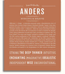 Anders | Name Art Print – Name Stories