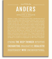 Anders | Name Art Print – Name Stories