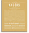 Anders | Name Art Print – Name Stories