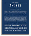 Anders | Name Art Print – Name Stories