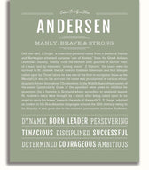 Andersen | Name Art Print – Name Stories