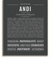 Andi | Name Art Print – Name Stories
