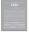 Andi | Name Art Print – Name Stories