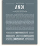 Andi | Name Art Print – Name Stories