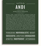 Andi | Name Art Print – Name Stories