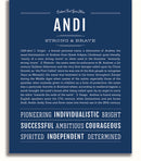 Andi | Name Art Print – Name Stories