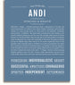 Andi | Name Art Print – Name Stories