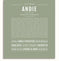 Andie Personalized Name Meaning Art Prints – Name Stories