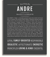 Andre | Name Art Print – Name Stories