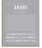 Andre | Name Art Print – Name Stories