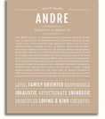 Andre | Name Art Print – Name Stories