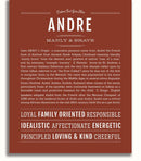 Andre | Name Art Print – Name Stories