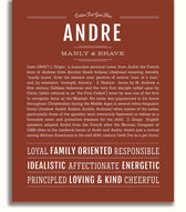 Andre | Name Art Print – Name Stories