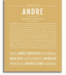 Andre | Name Art Print – Name Stories