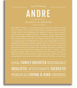 Andre | Name Art Print – Name Stories