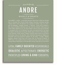 Andre | Name Art Print – Name Stories