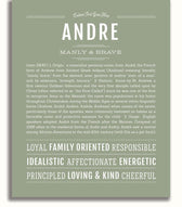 Andre | Name Art Print – Name Stories