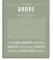 Andre | Name Art Print – Name Stories